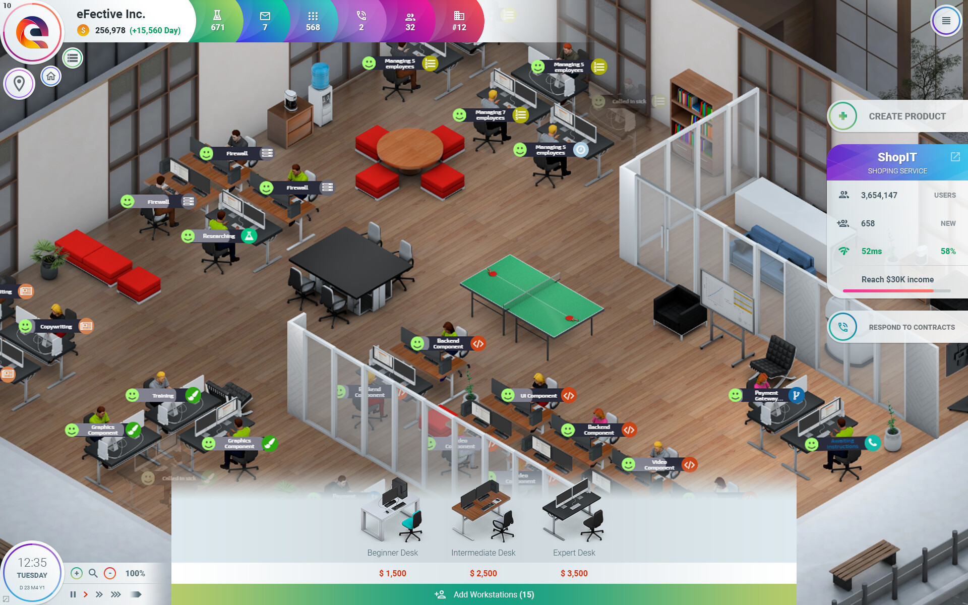 Viljar "Will" Vali - Startup Company Game UI remake Concepts