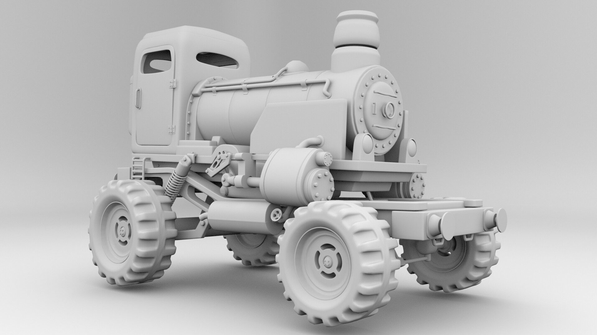 Aayush Rana - Rusty Stylized Steam Engine