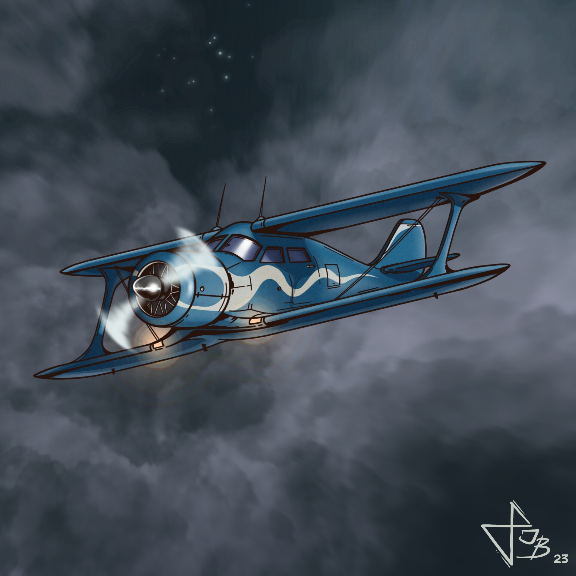ArtStation - Beech 17 Staggerwing
