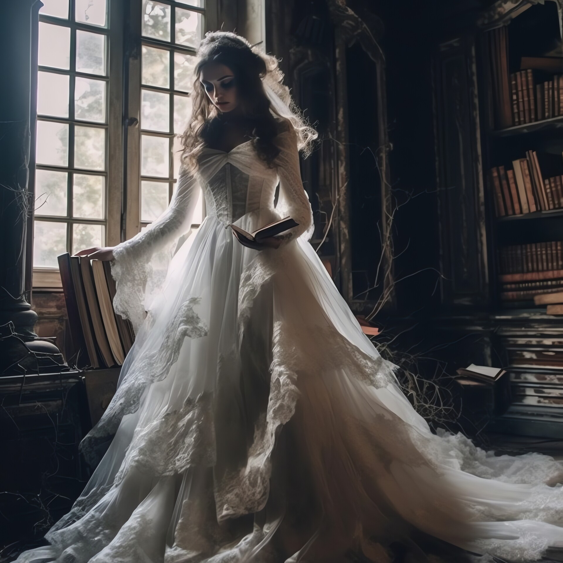 ArtStation - Bride Reading A Book - I