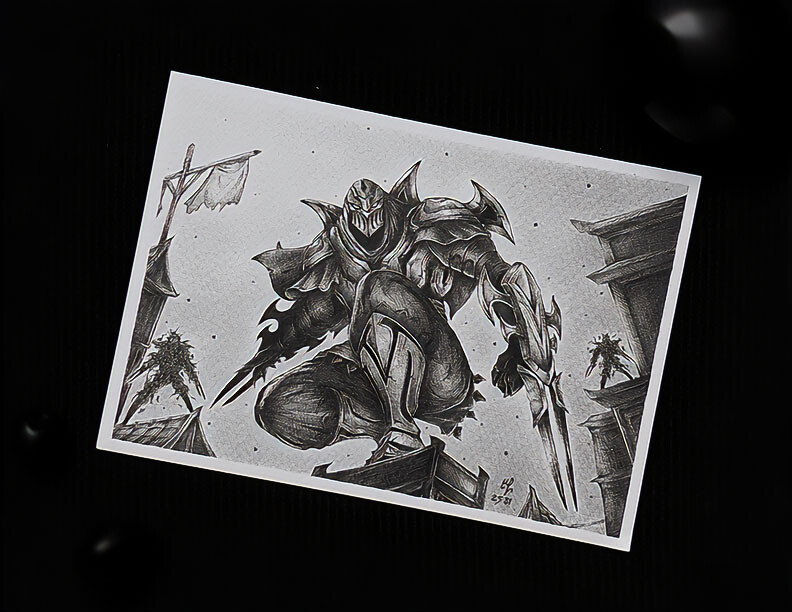 League Of Legends Drawing Zed