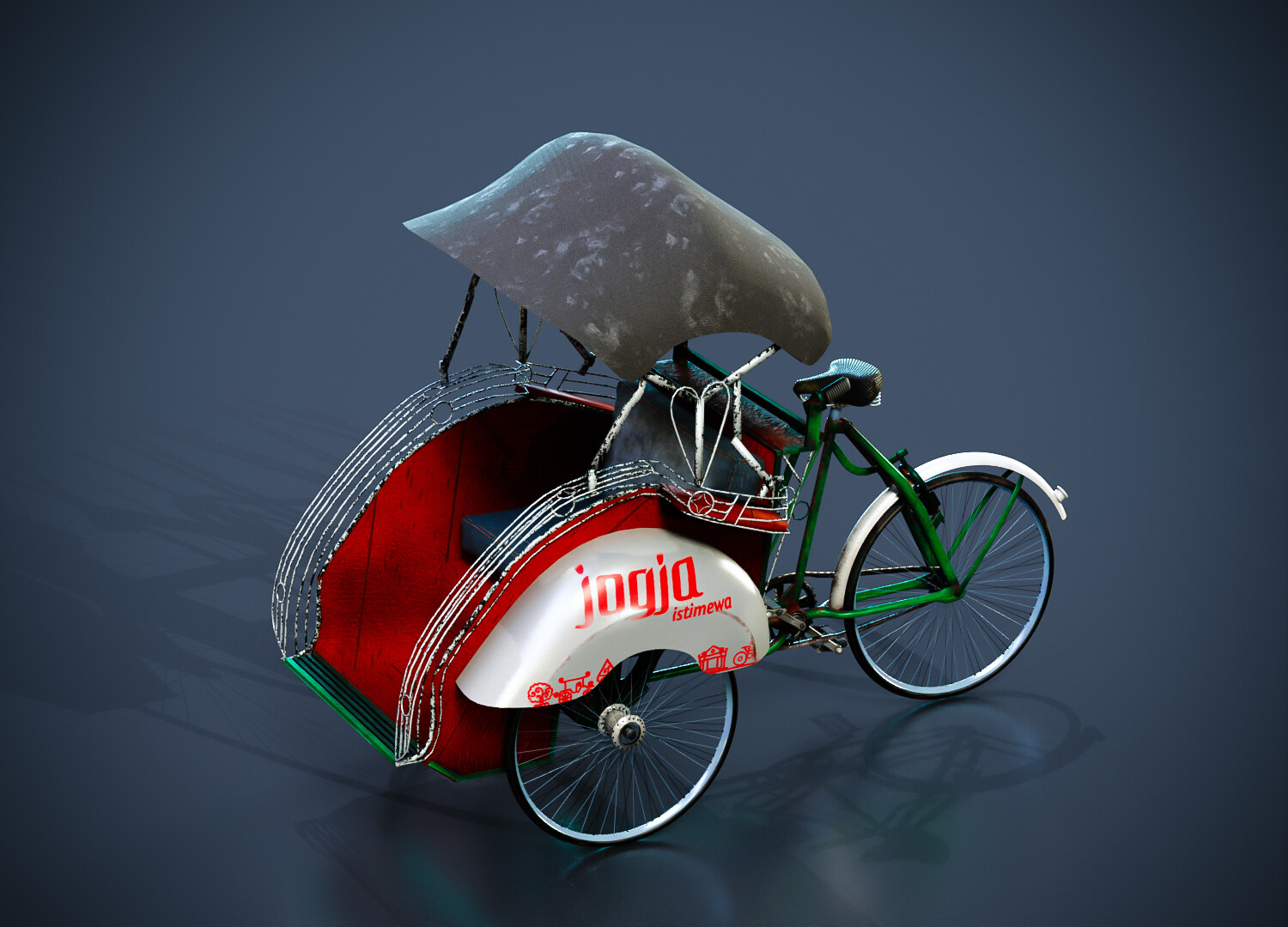 ArtStation - Becak Jogja