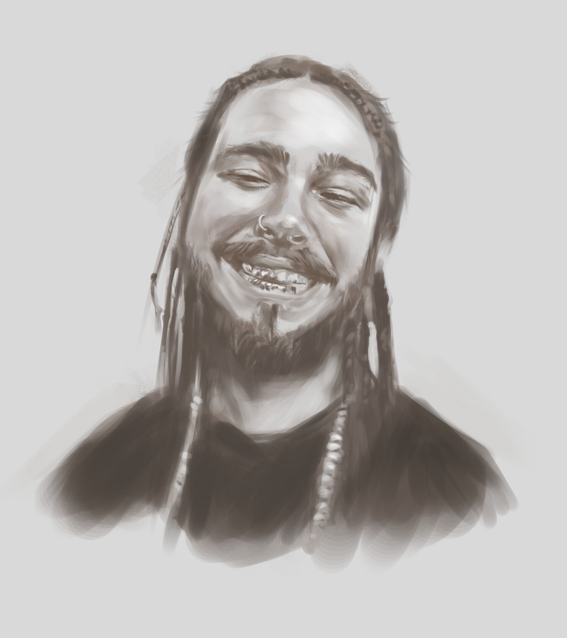 ArtStation - Post Malone sketch