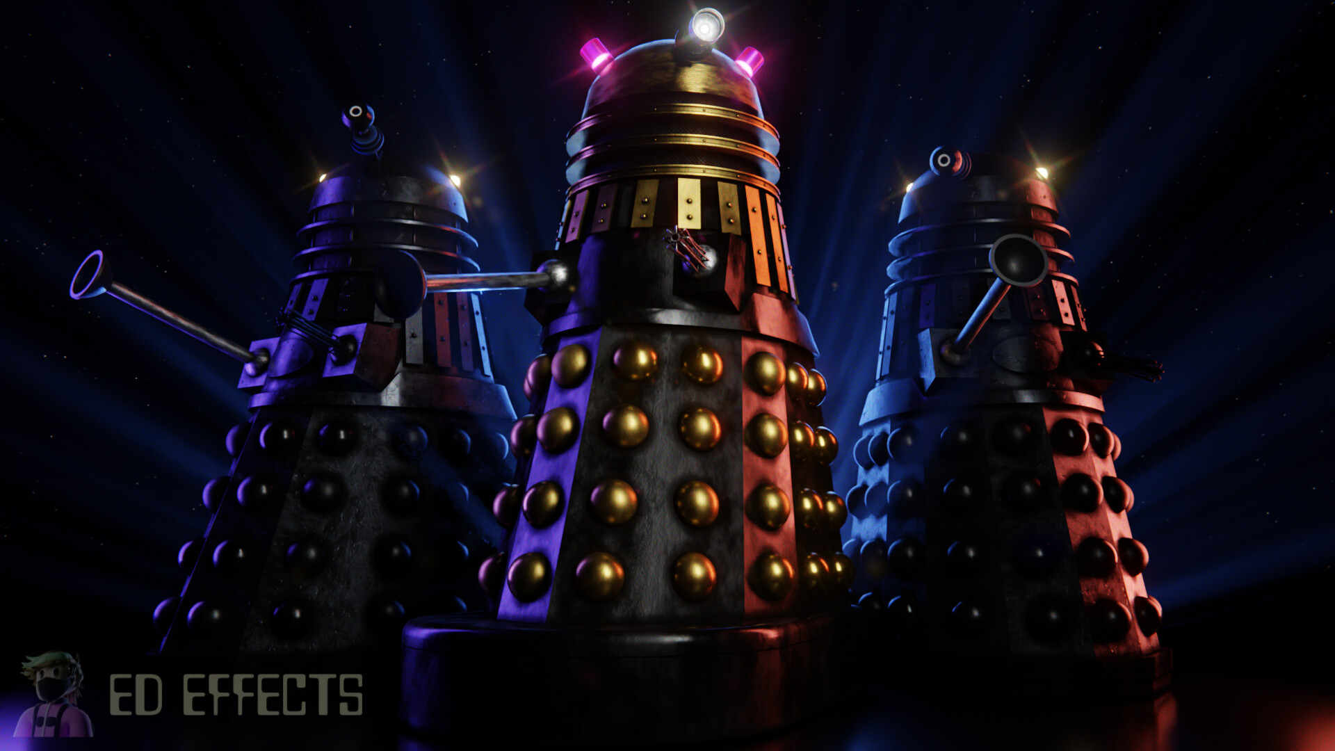 ArtStation - Planet of The Daleks: Supreme Dalek & Drones