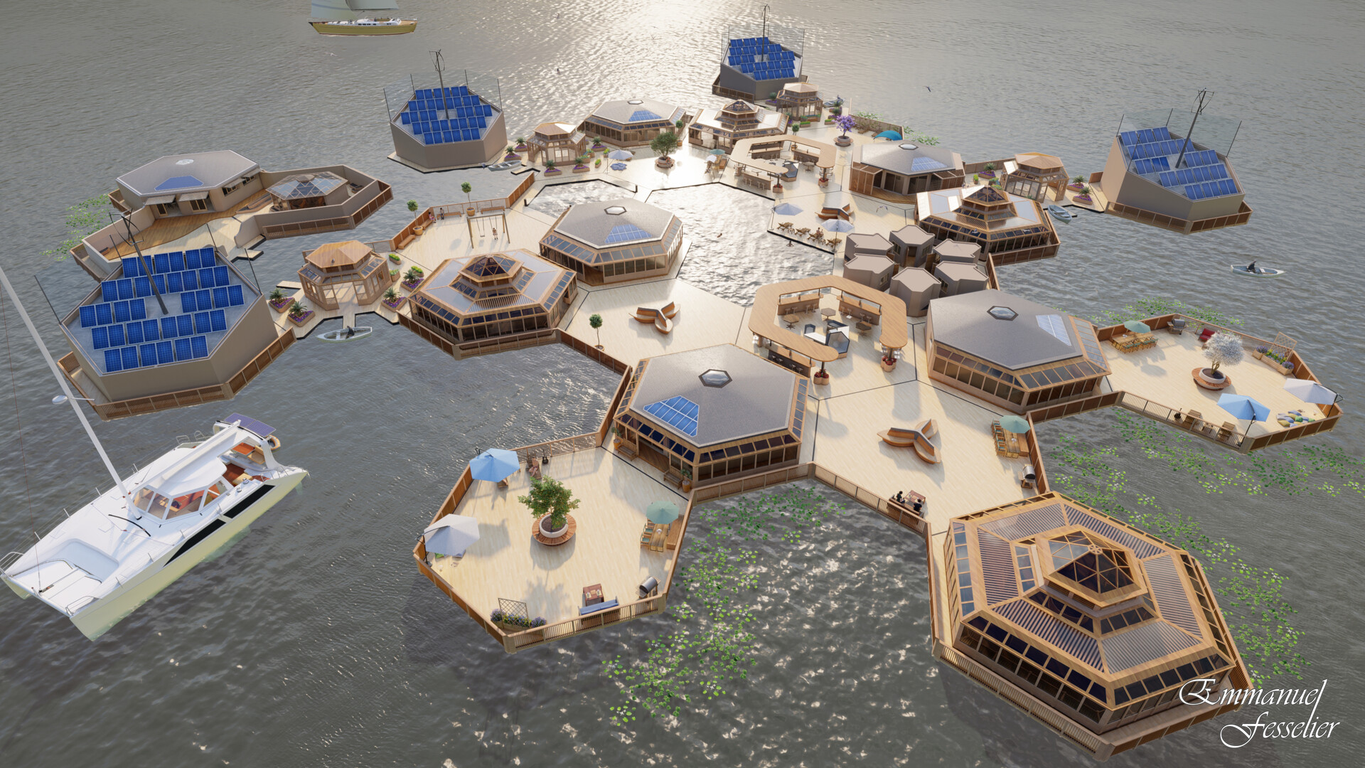 ATLANTIS : Modular Evolutive Floating Eco City by Emmanuel F — ProUser.Me