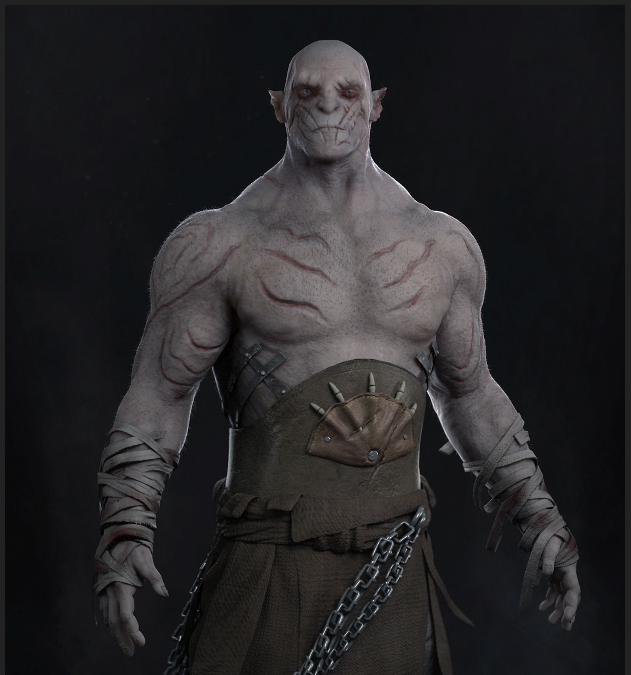 Aditya Parab (Adii) - Azog the Defiler_Fan art (2013)