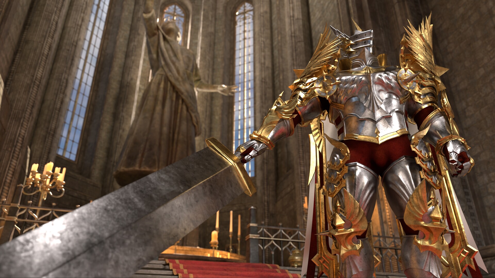 ArtStation - Golden Knight Armor