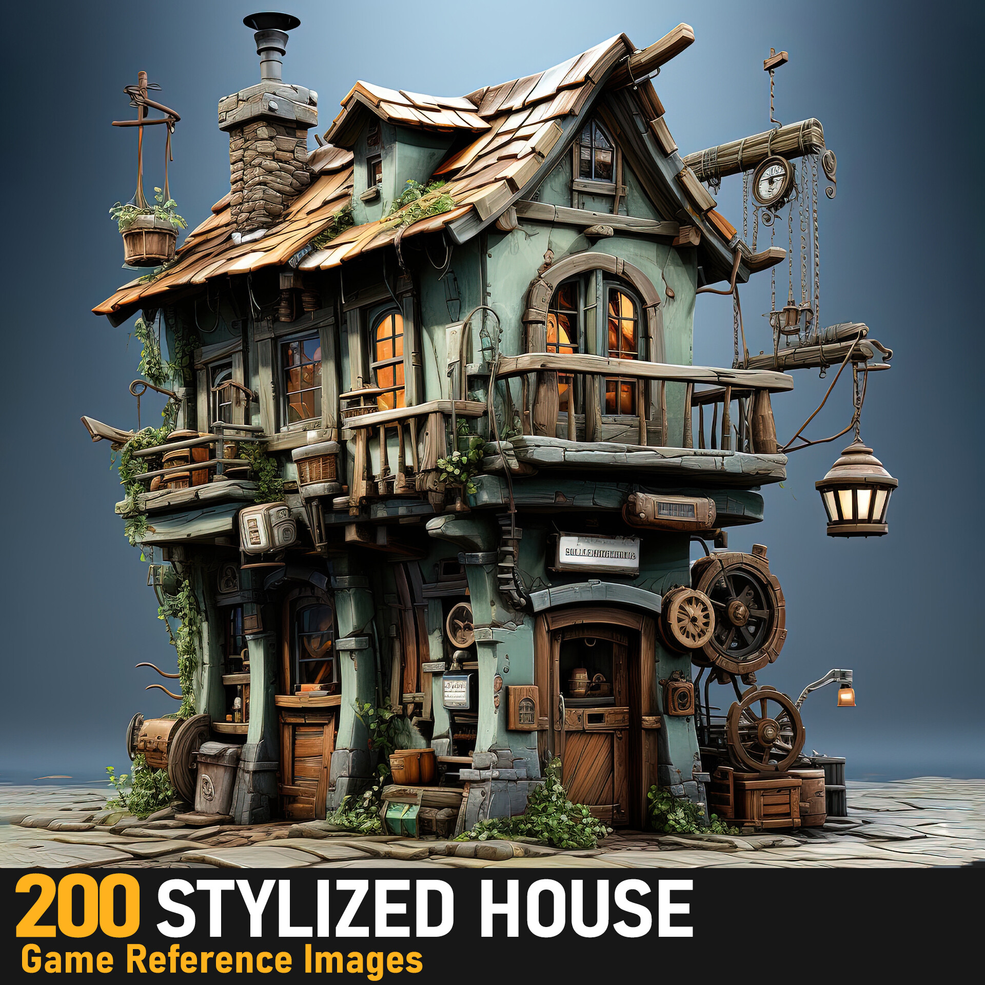 ArtStation - Stylized Houses VOL.09|4K Reference Images