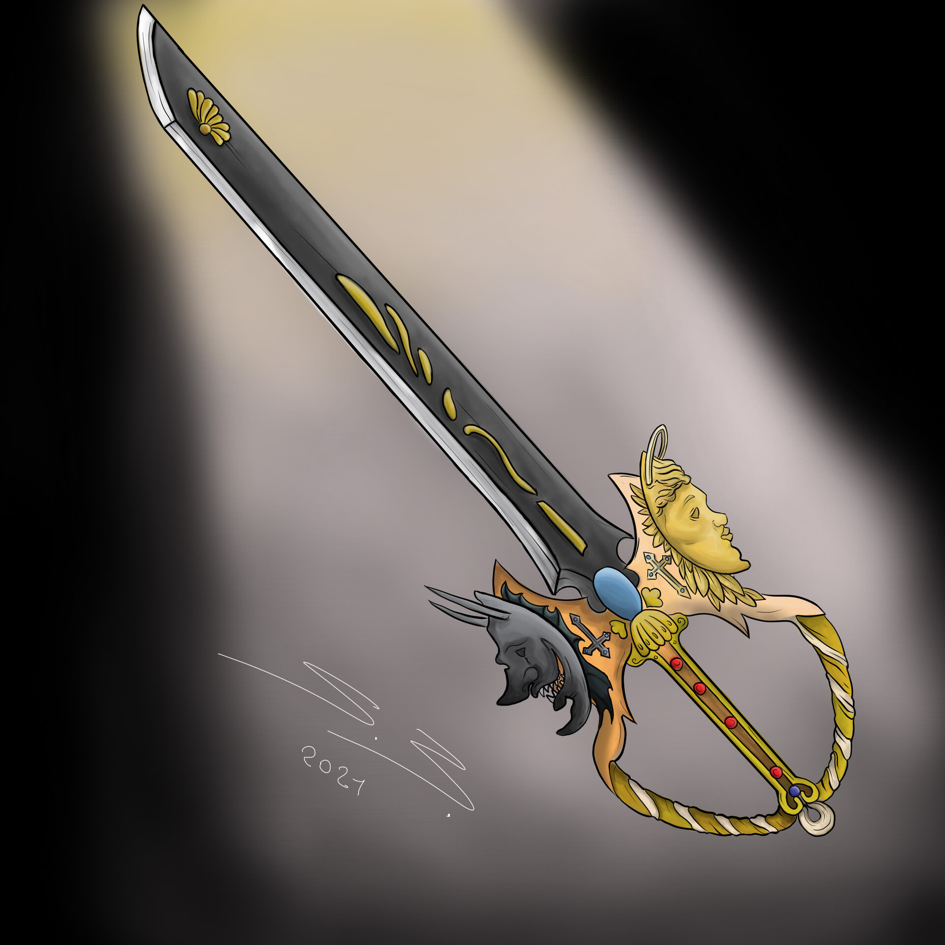 ArtStation - Fantasy sword