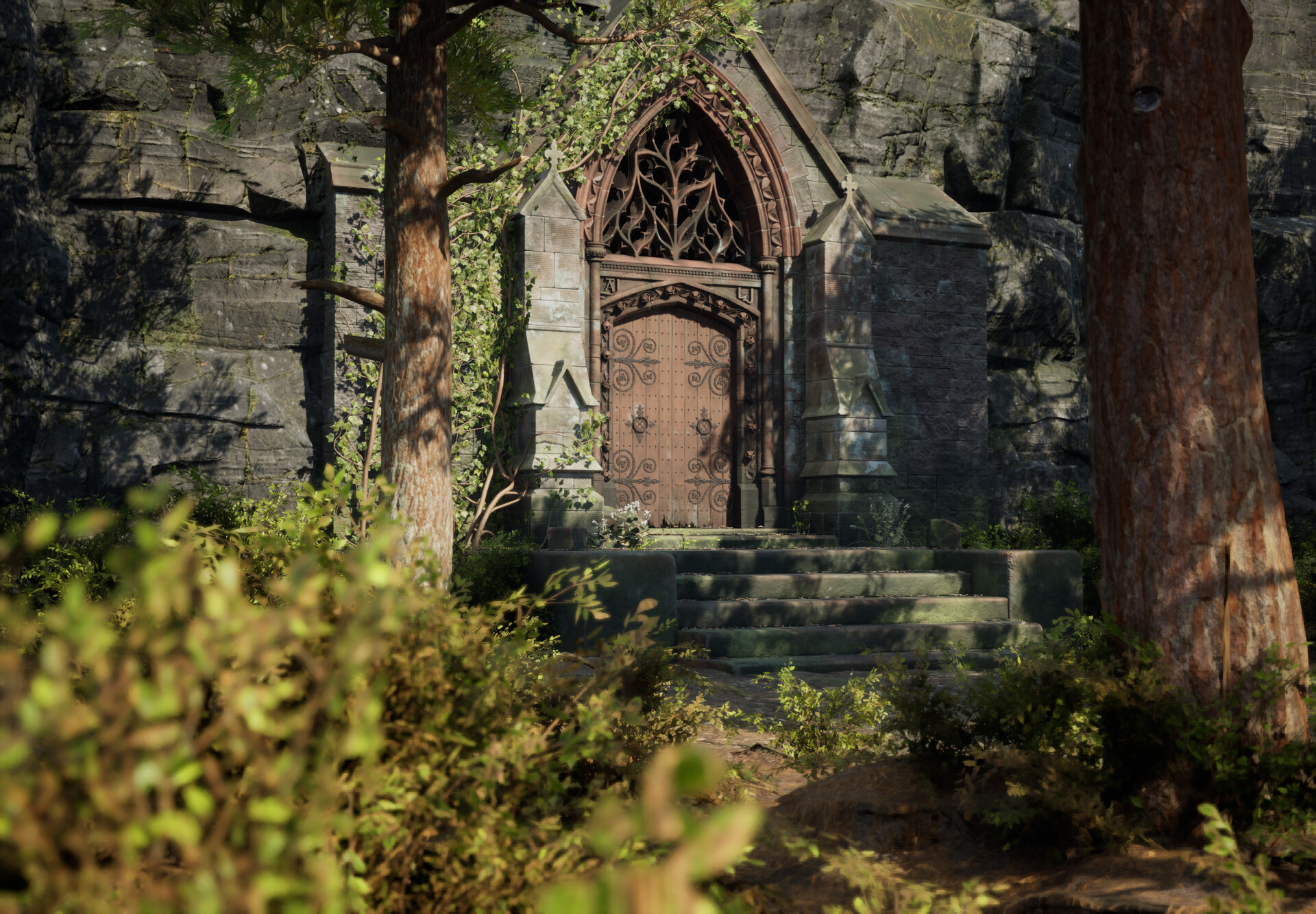 ArtStation - Crypt In the Forest