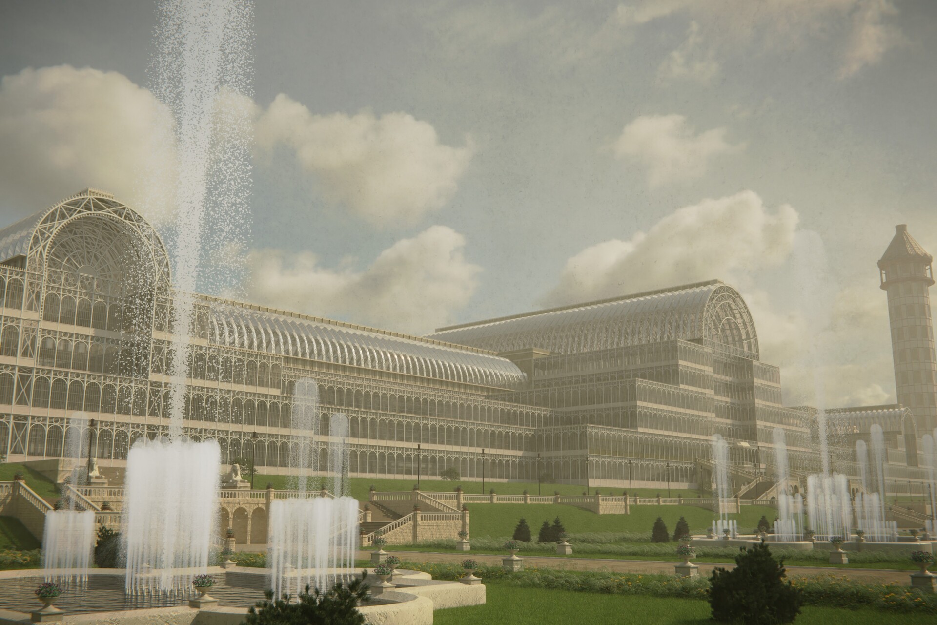 ArtStation - Crystal Palace Lower Terrace