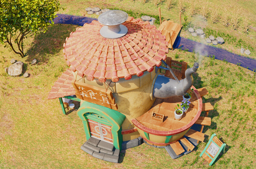 ArtStation - Tea House 3D