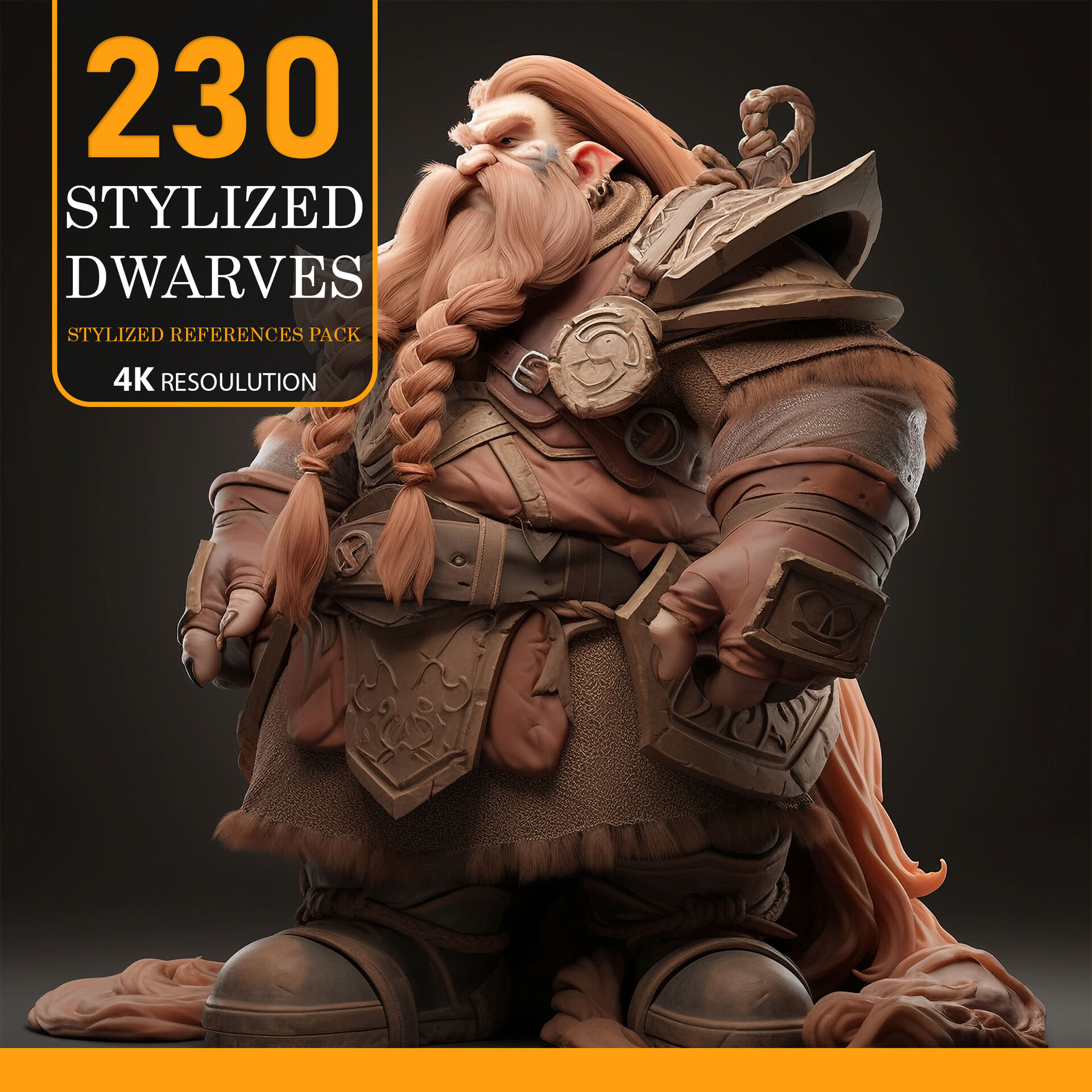 ArtStation - Stylized Dwarves Vol.10-4K|Stylized References Pack