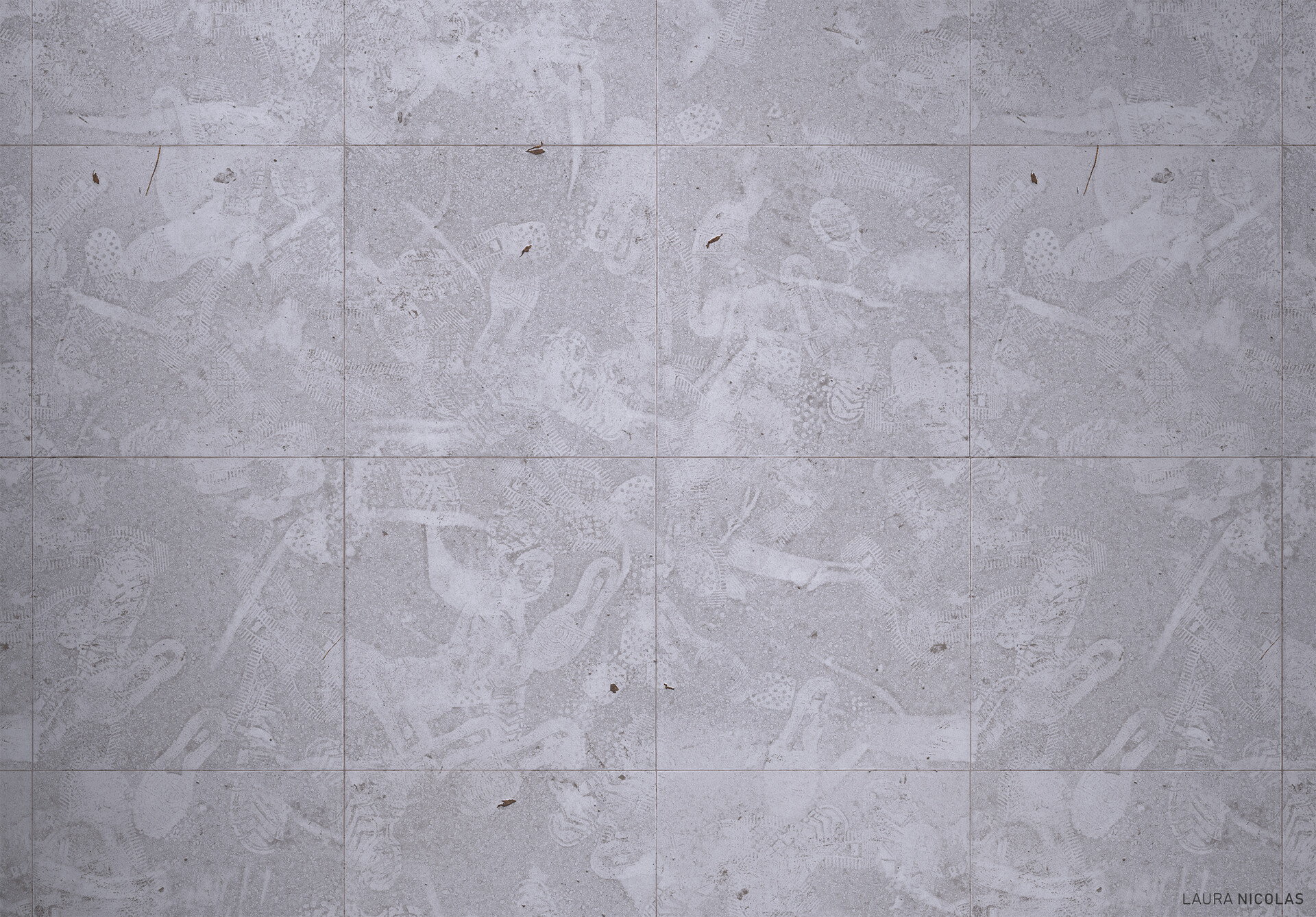 Laura Nicolas - Dusty Floor Tiles Material - Substance 3D Designer