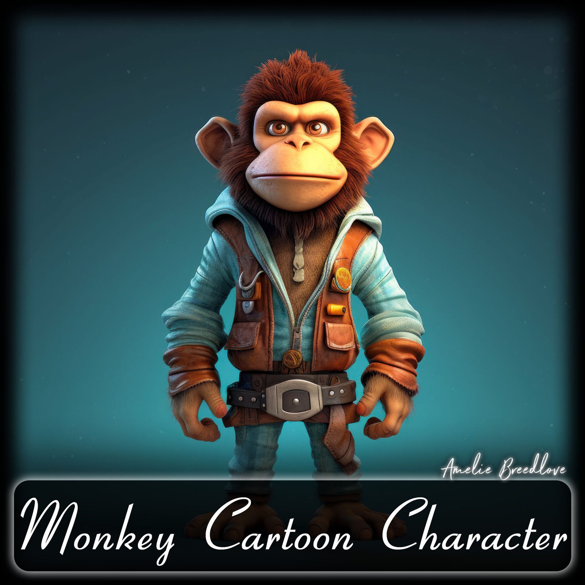 Cartoon Monkey Body