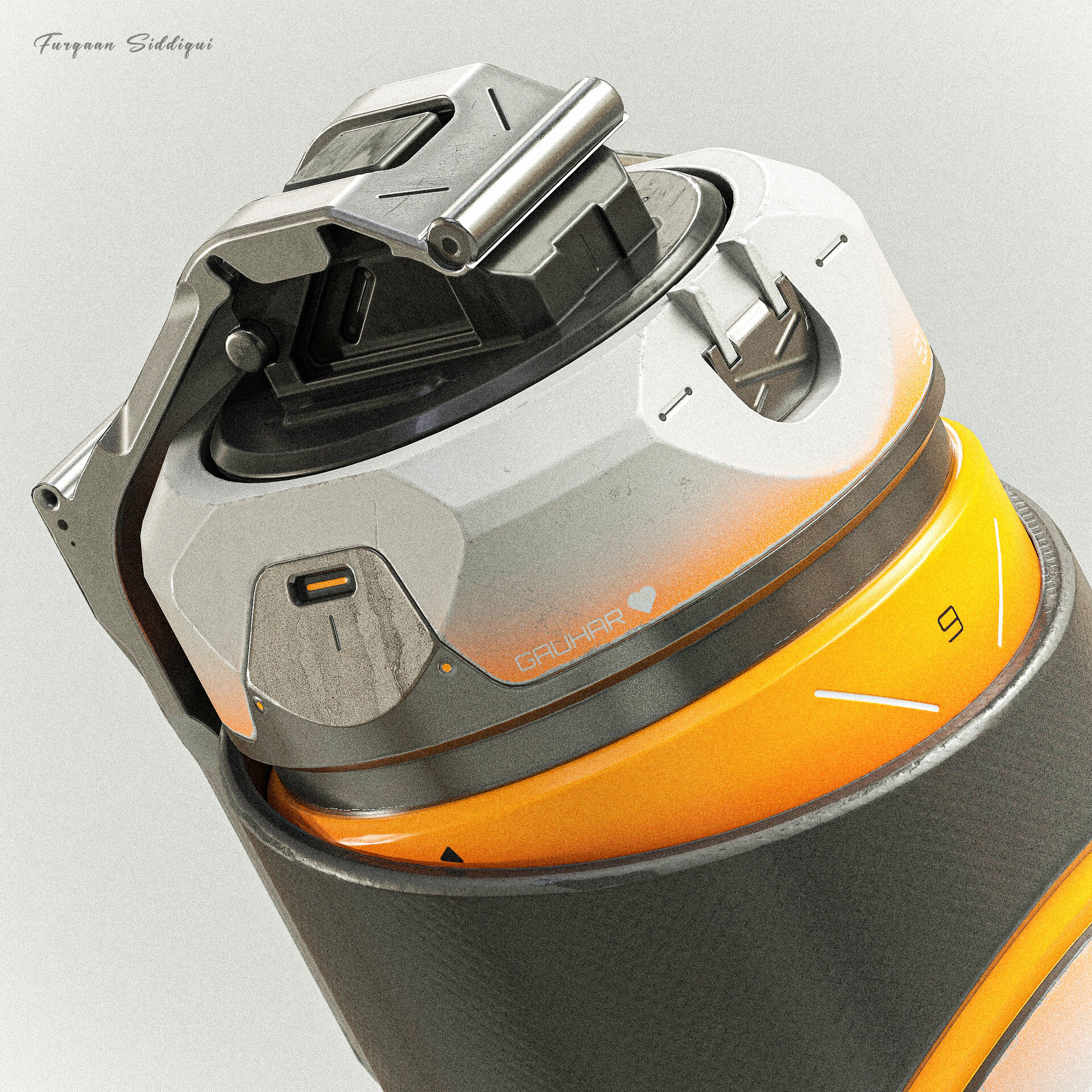 ArtStation - Sci-fi Grenade V9 PBR