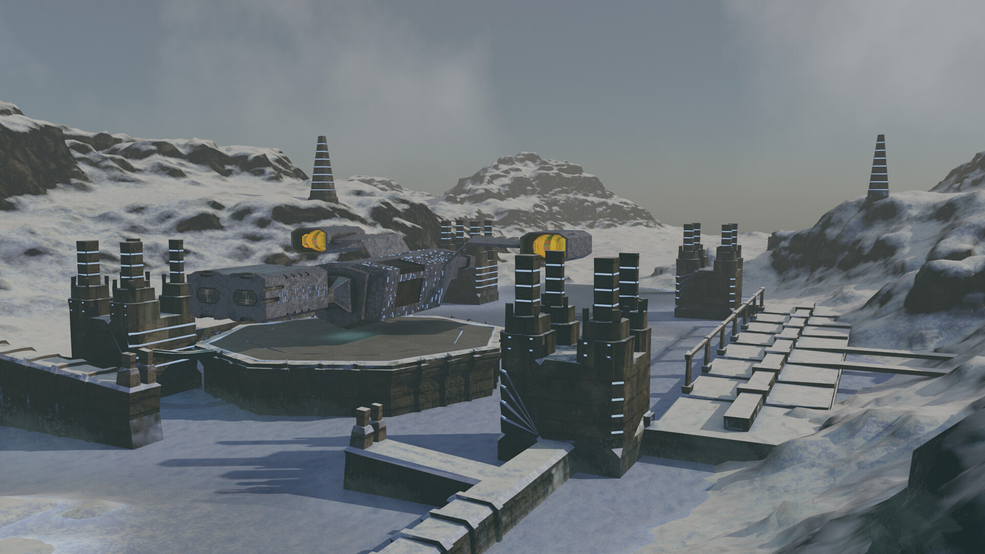 ArtStation - Frozen Base