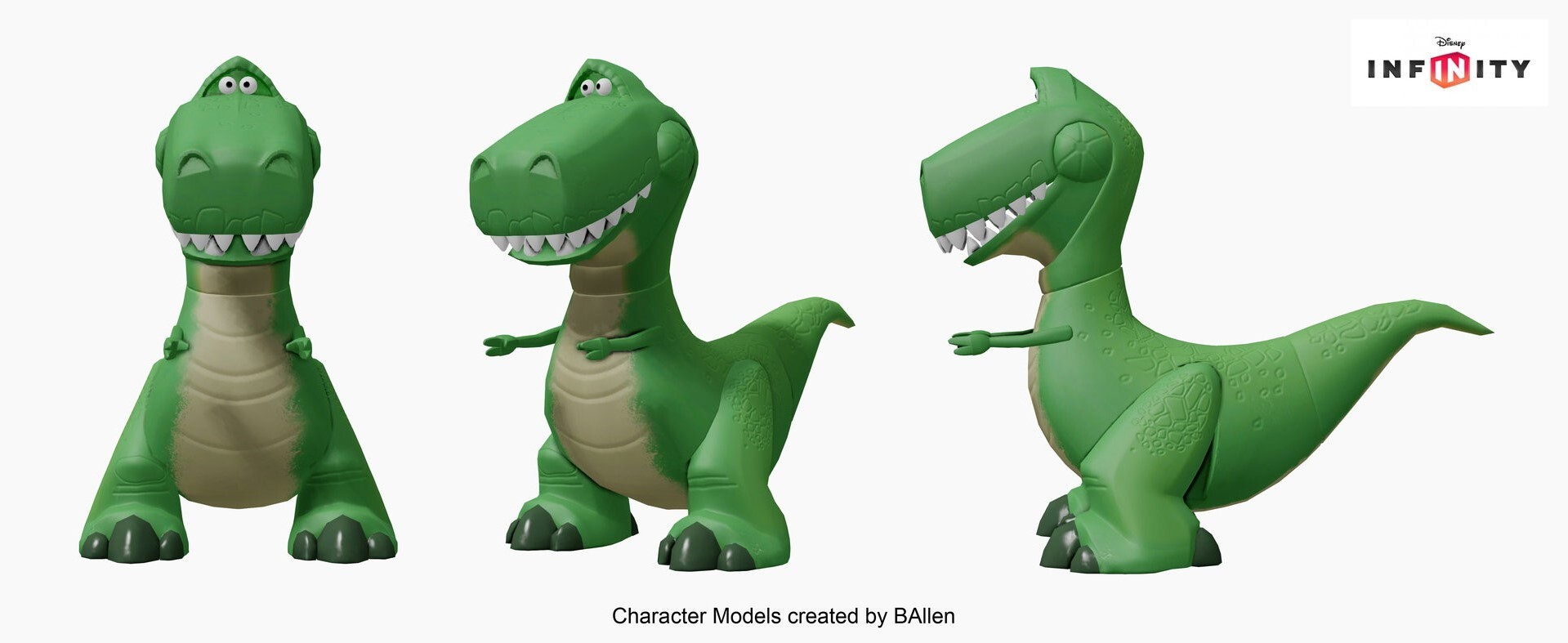 ArtStation - Zbrush practice exercises (Toys Story Rex)