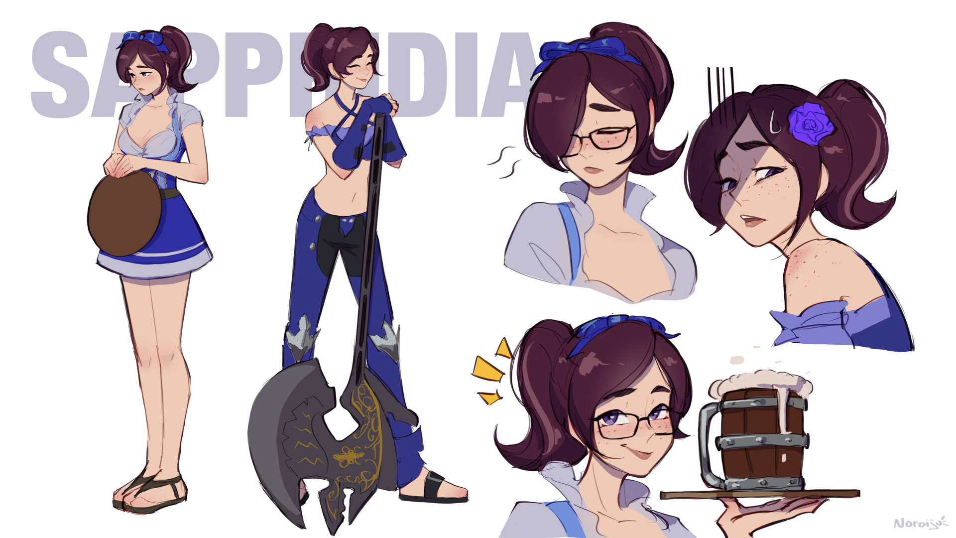 ArtStation - FFXIV Character Sheet COMM