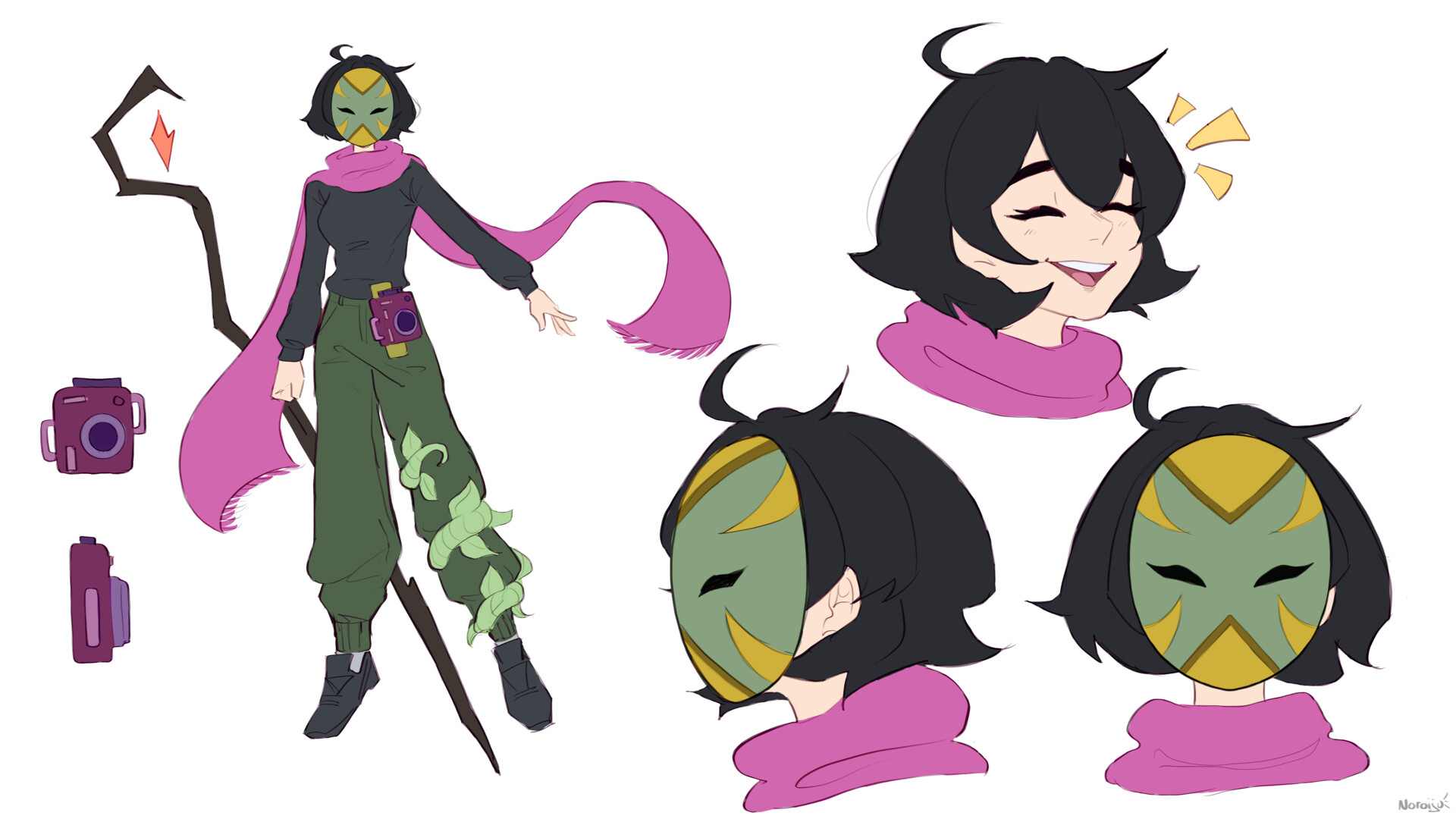 ArtStation - Nira - Video game Character Sheet COMM