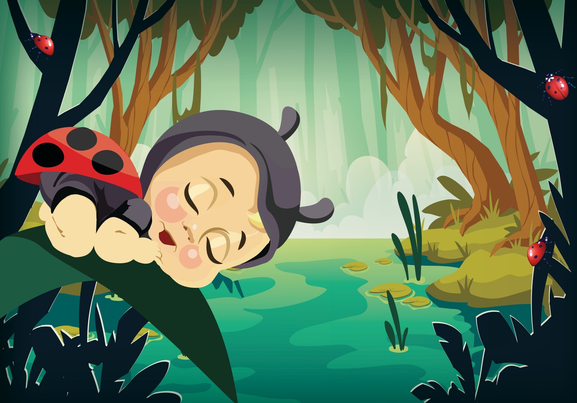 ArtStation - SLEEPING BABY BUG