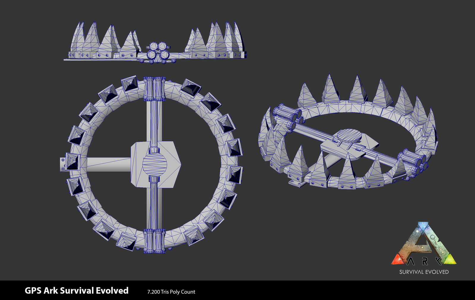RedOrange - Large Bear Trap - Ark Survival Evolved