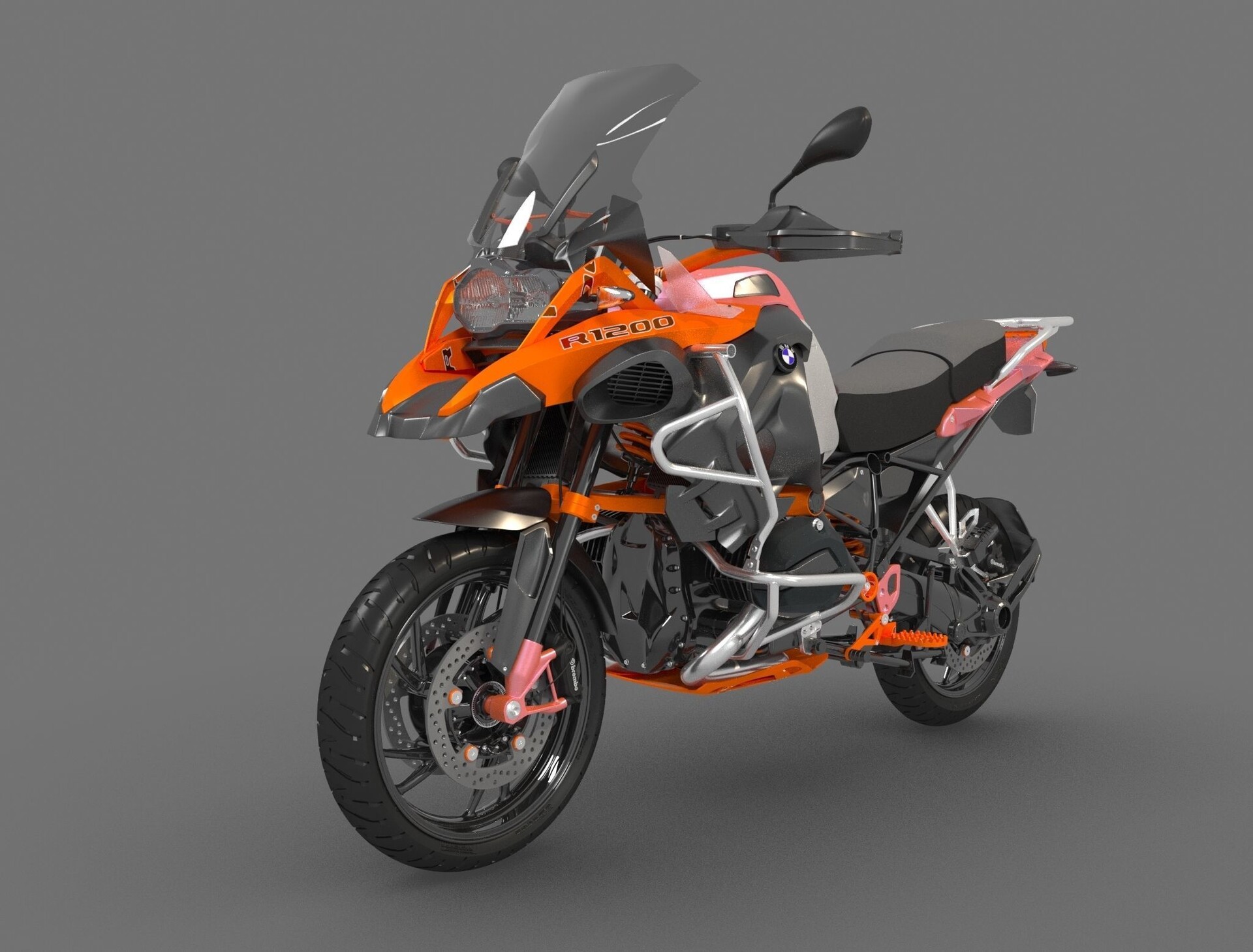 ArtStation - Motorcycle Enduro R1200GS Adventure 2014
