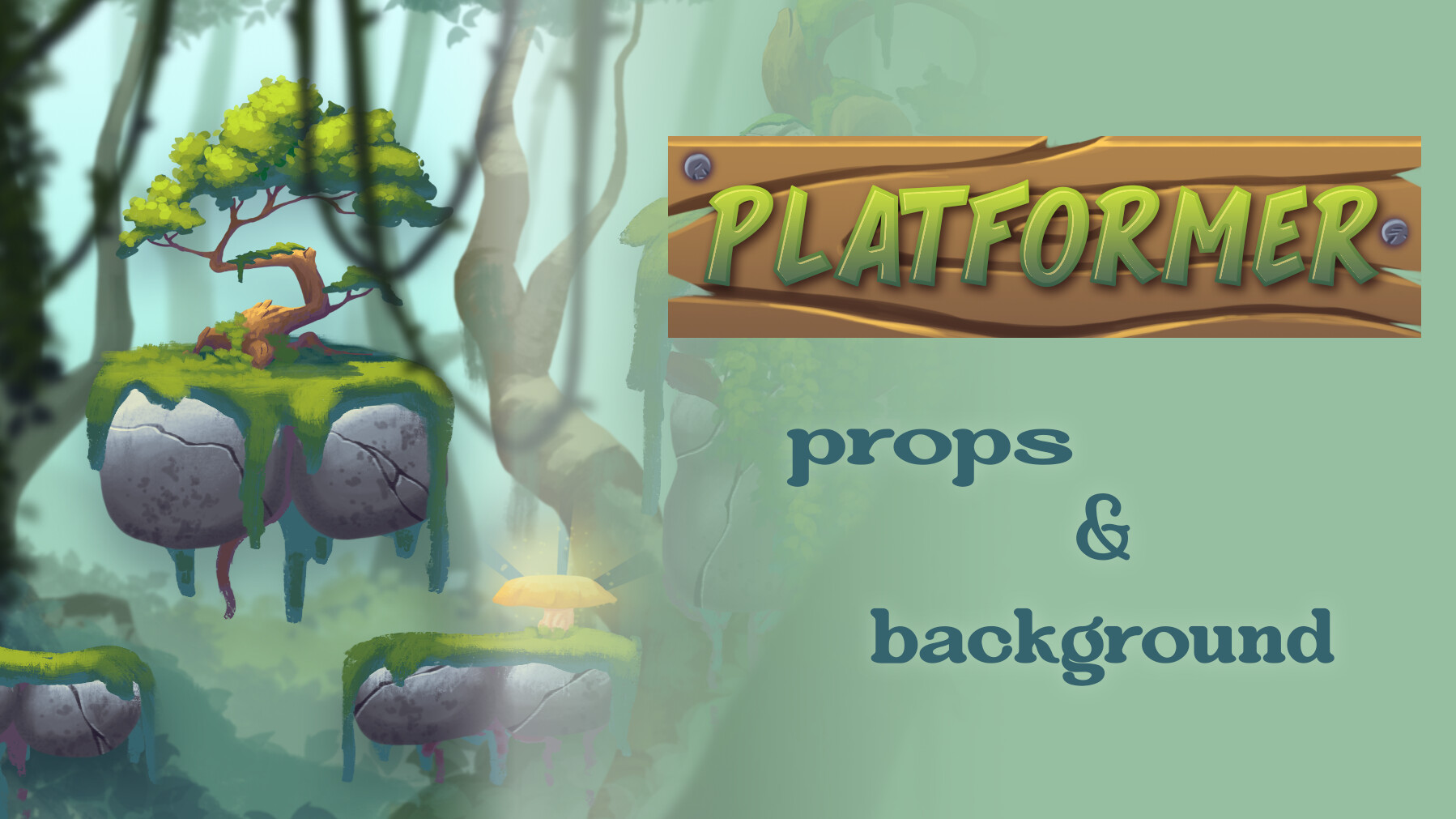 ArtStation - props and background for platformer