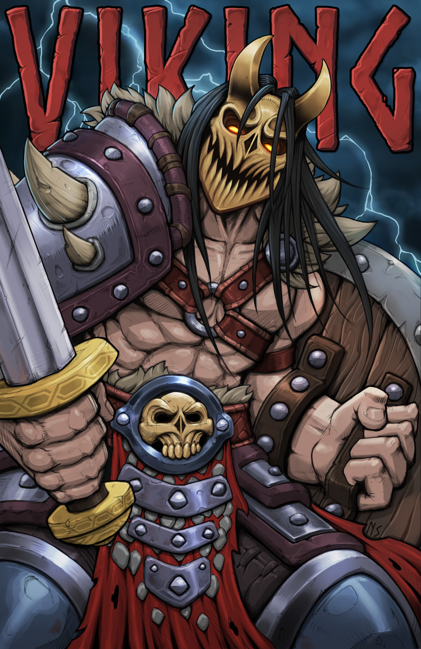 ArtStation - VIKING - Fan Art for band "Slaughter to Prevail"