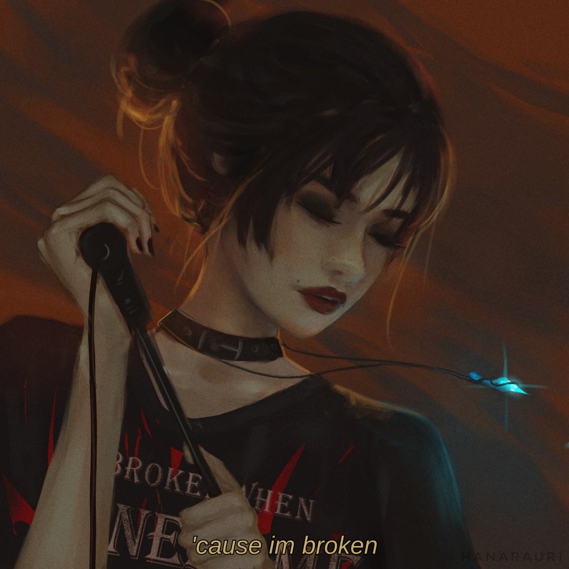 ArtStation - "broken by seether" singer on stage