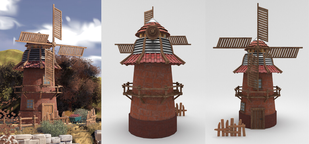 ArtStation - COZY HOUSE_ out sied Assets