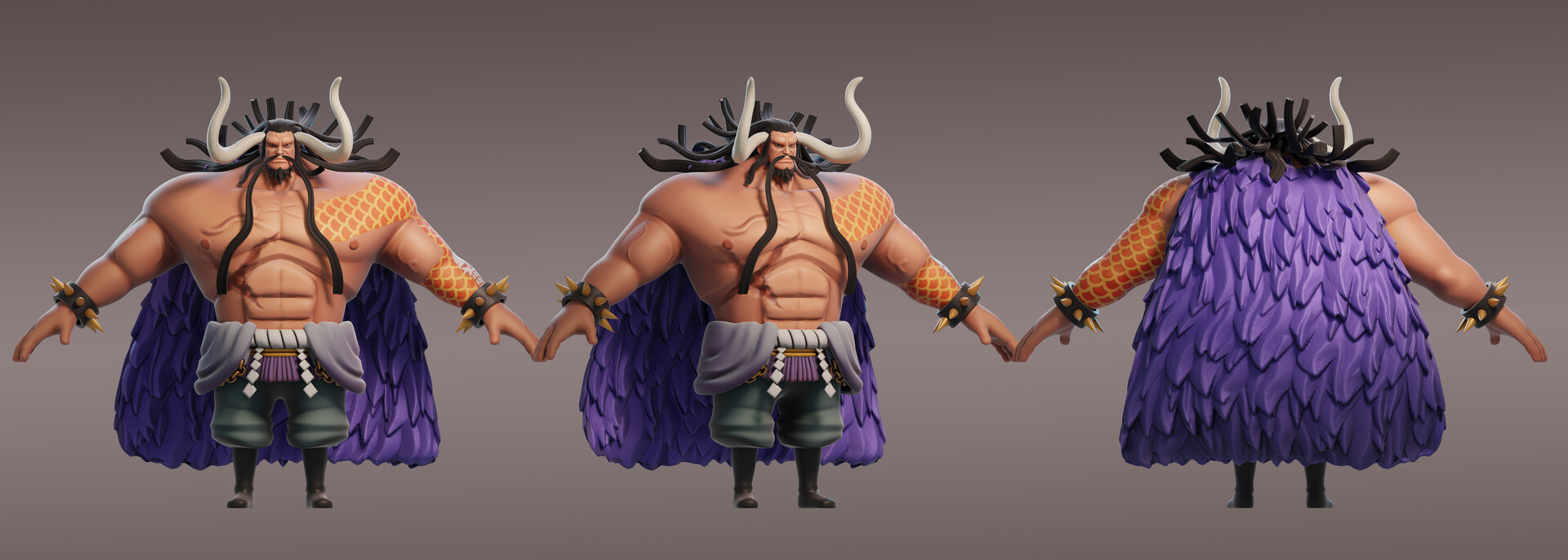 ArtStation - Kaido Of the Beast 3D Stylized