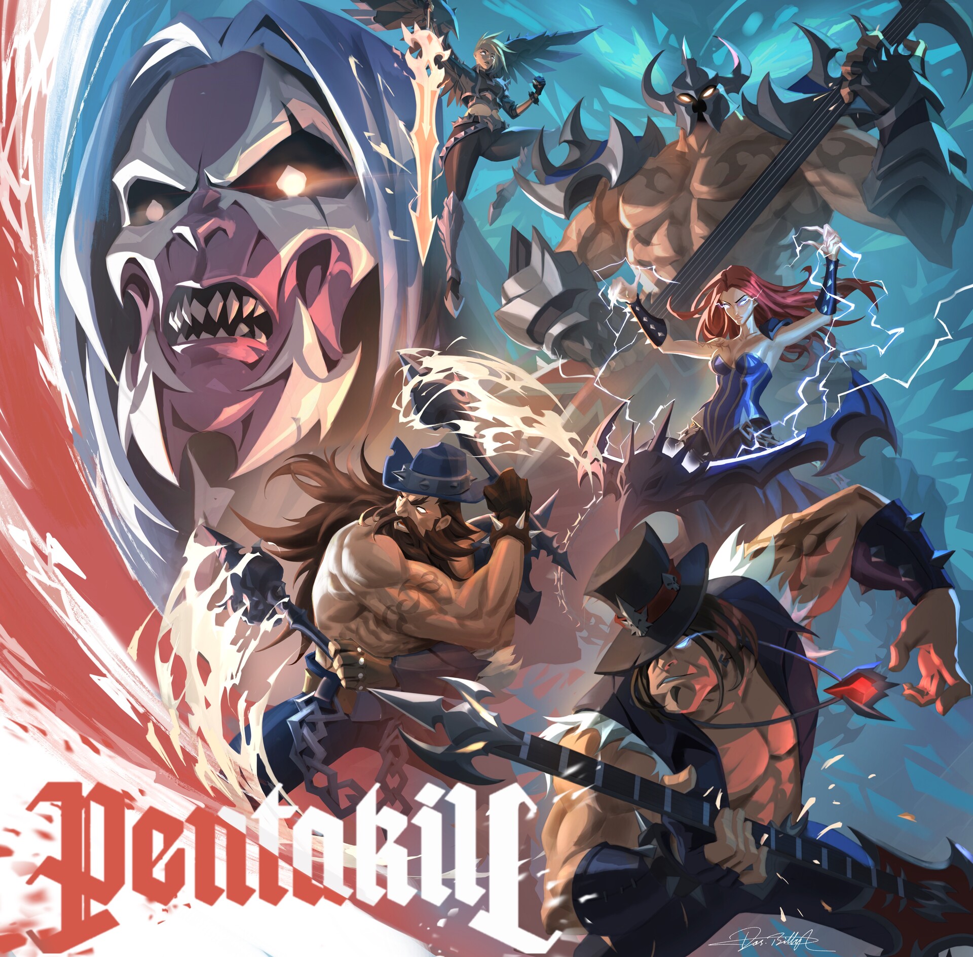 ArtStation - Pentakill ll the grasp of the undying