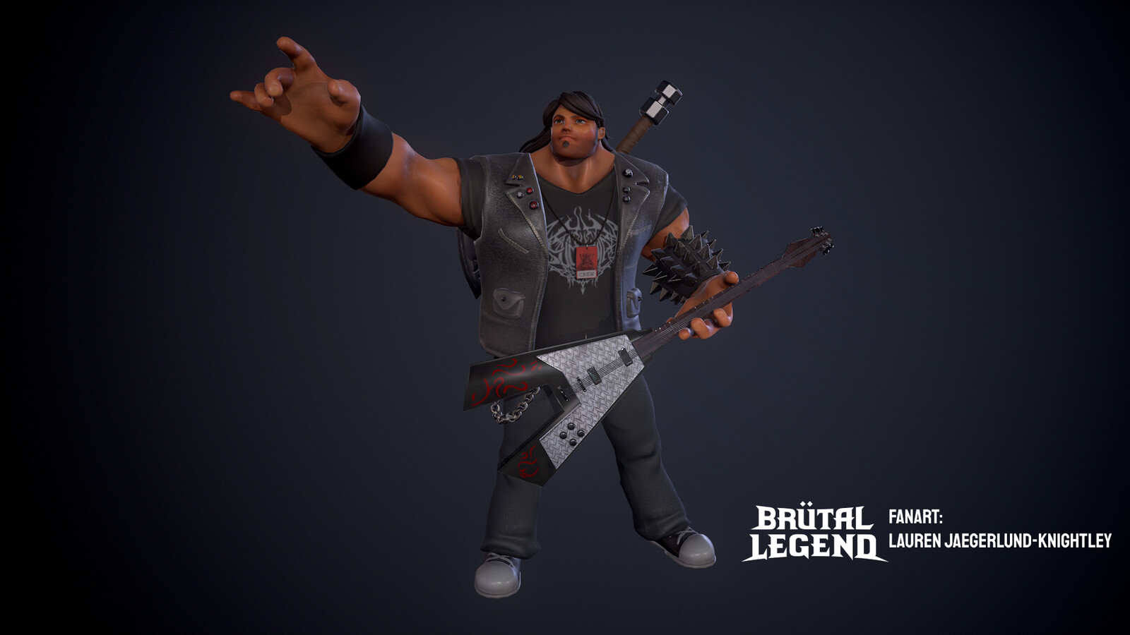 Lauren Jægerlund-Knightley - Brütal Legend Eddie Riggs Fan Art