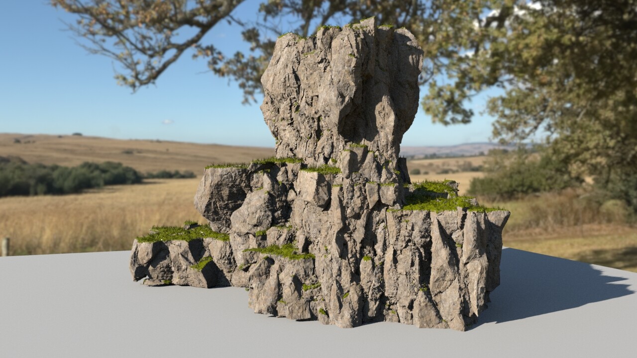 ArtStation - Houdini procedural rock