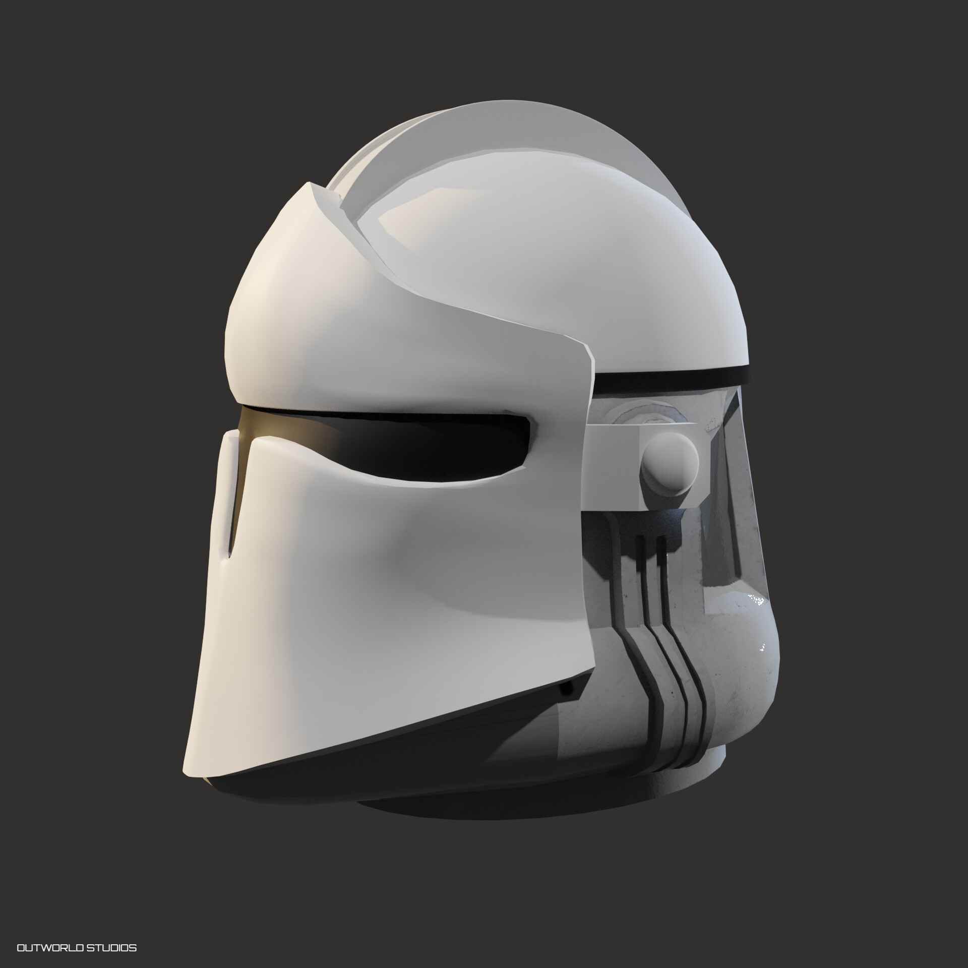 Outworld Studios - Phase II Clone Trooper Knight Helmet WIP