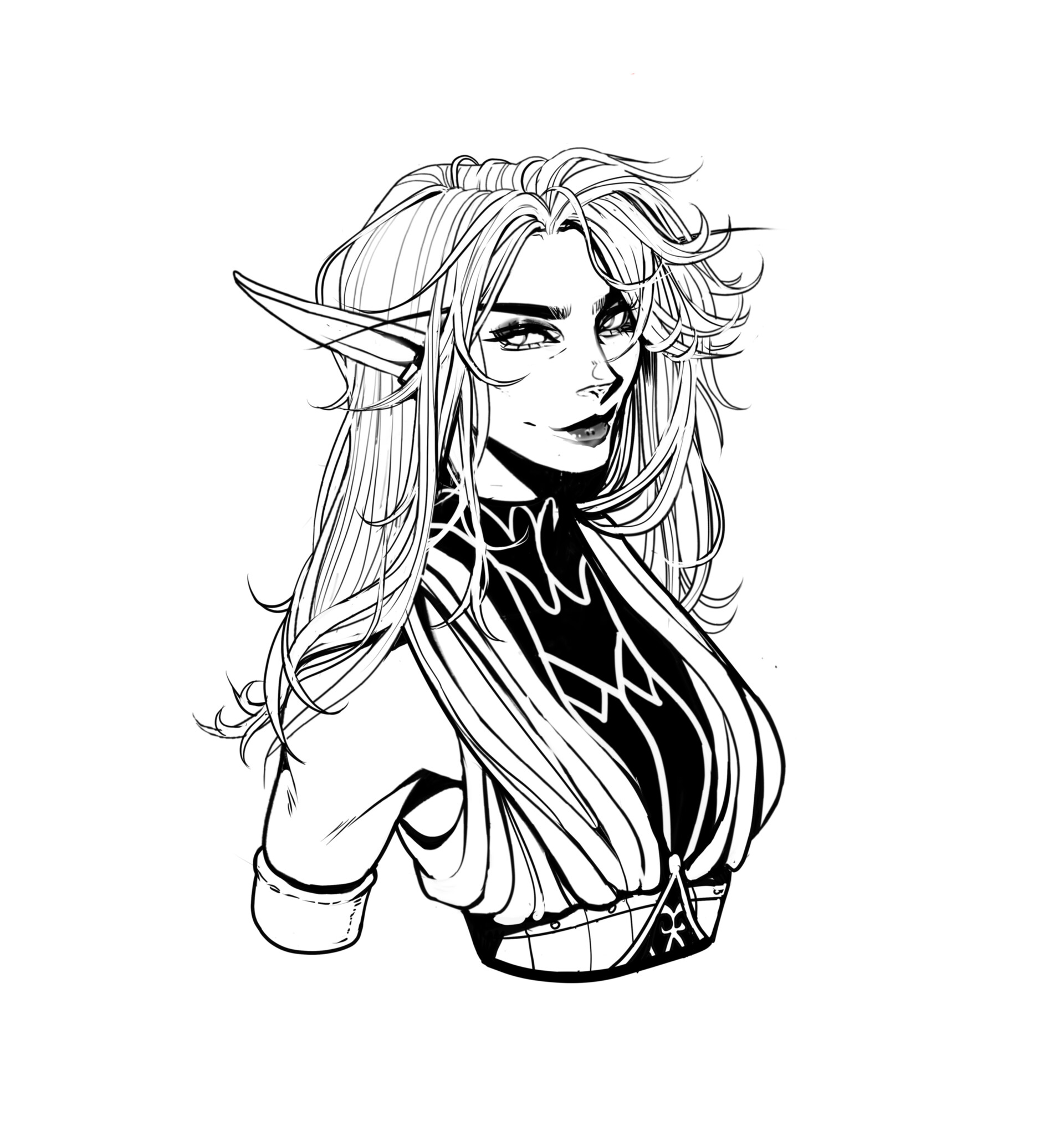 ArtStation - Detailed Bust Sketch Commission