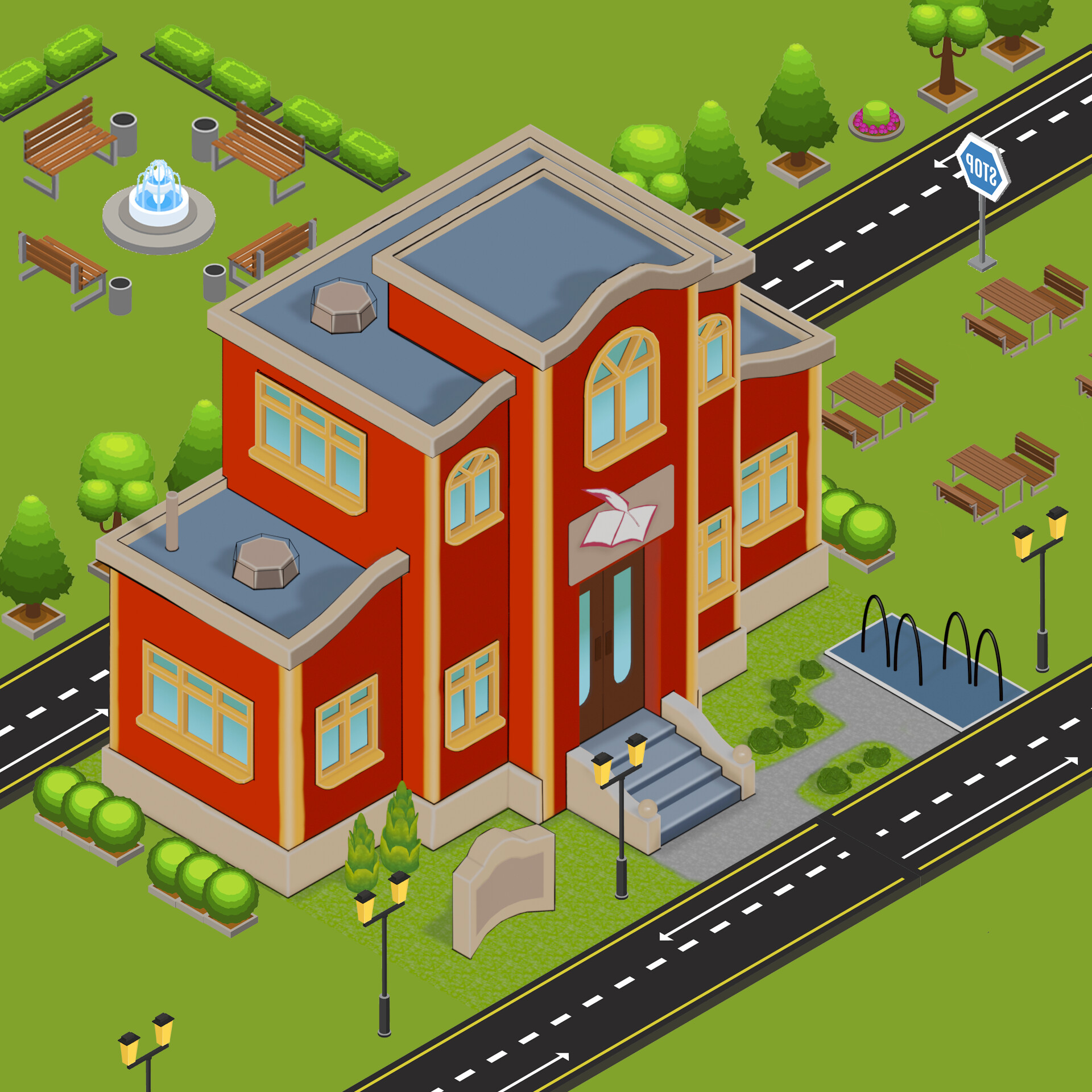 ArtStation - Isometric building