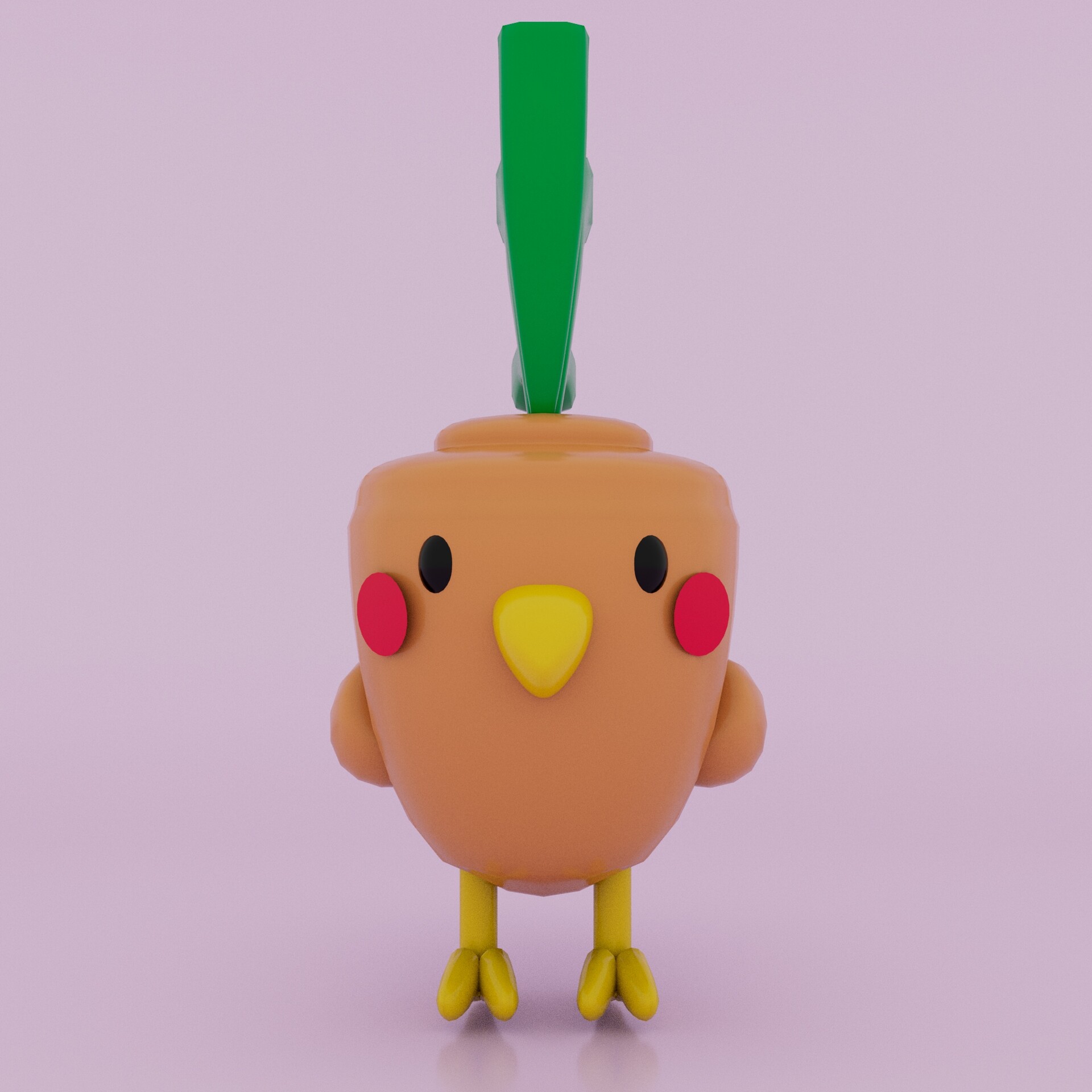 ArtStation - 3D Pollito Zanahoria