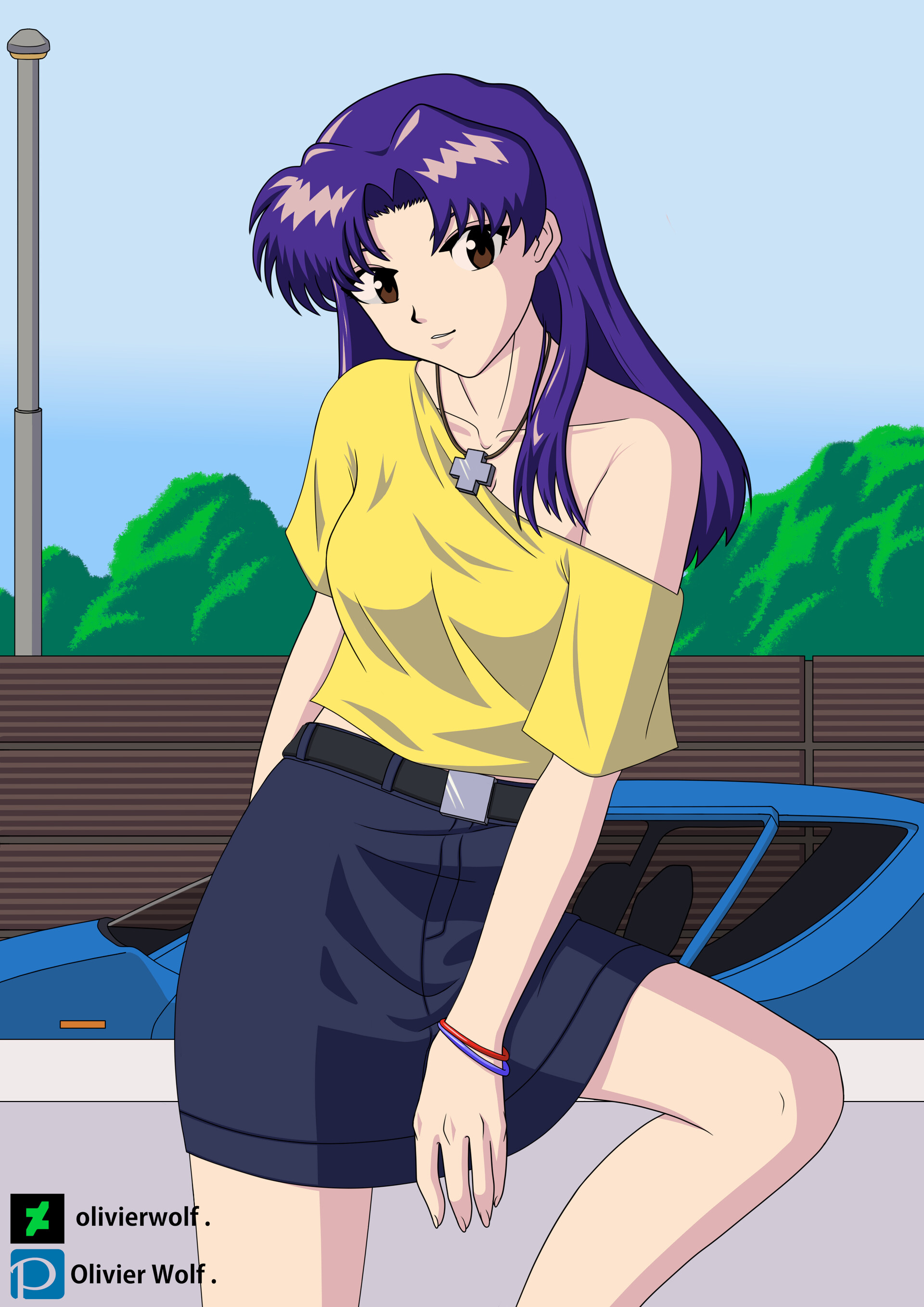 ArtStation - Misato highway air