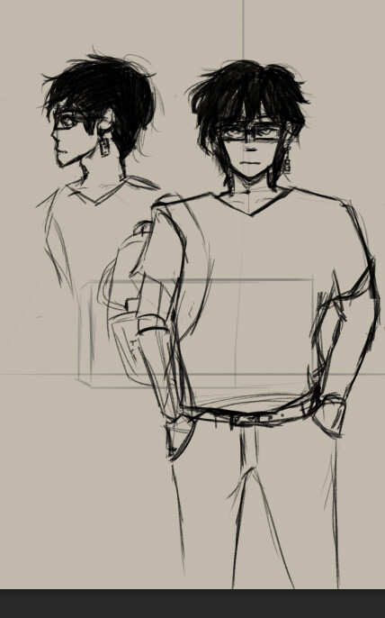 ArtStation - Quick Character Sketch