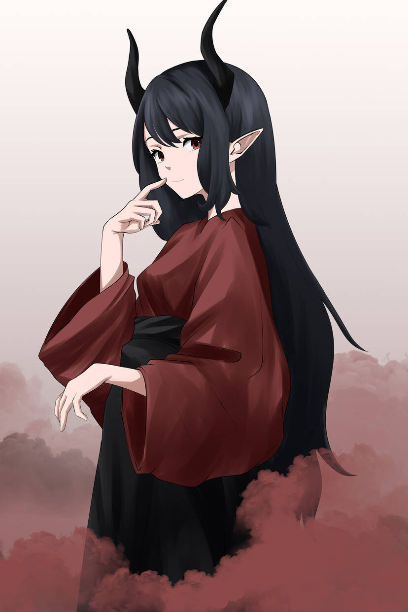 ArtStation - Oni Girl