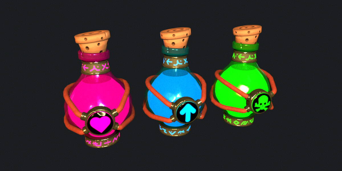 Alexander Young - Stylized Potion Bottle for RPGs