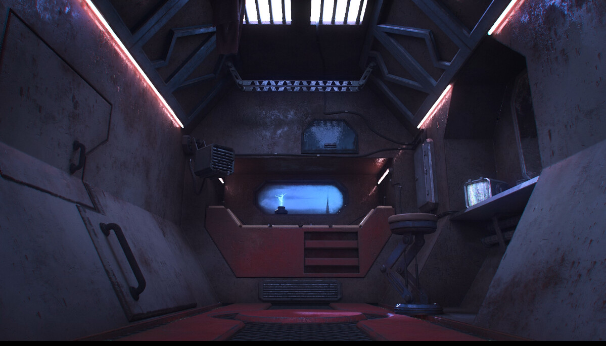 ArtStation - 3D Sci-Fi Room