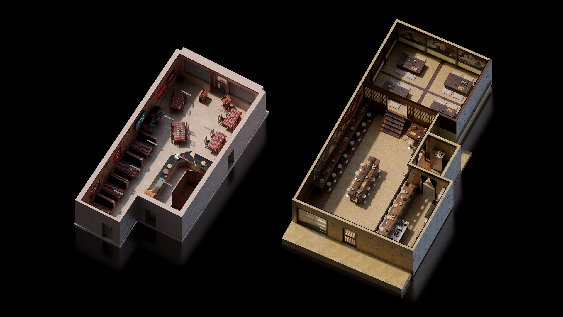 KitBash3D - Restaurants - 3D Asset Kit