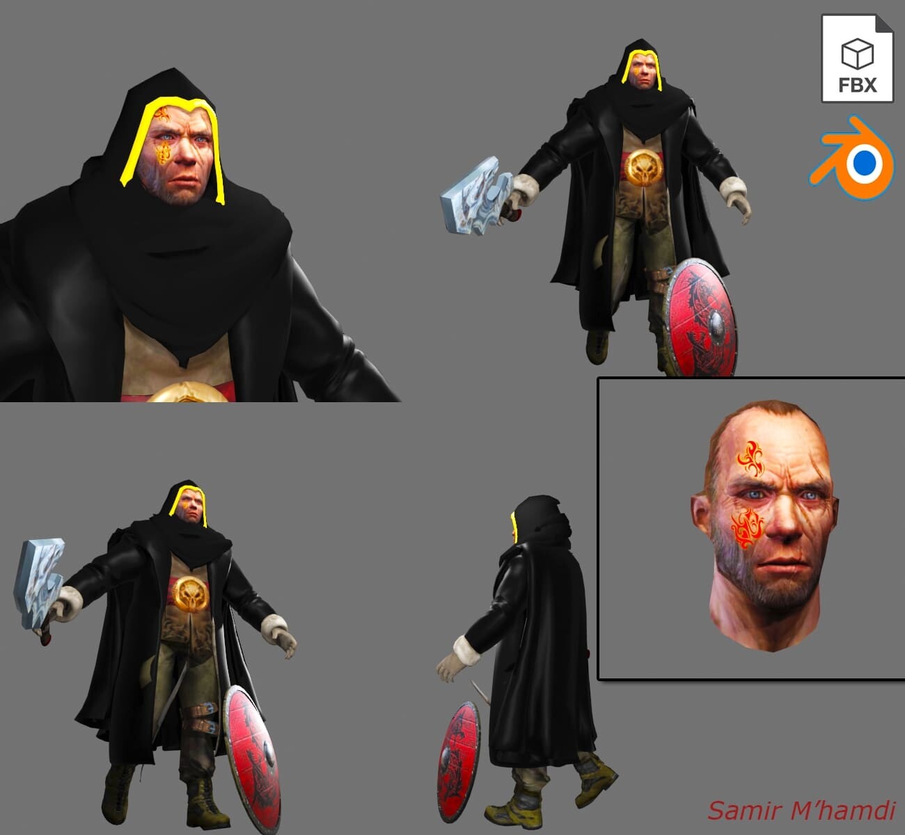 ArtStation - New artwork: epic character 😀🚩