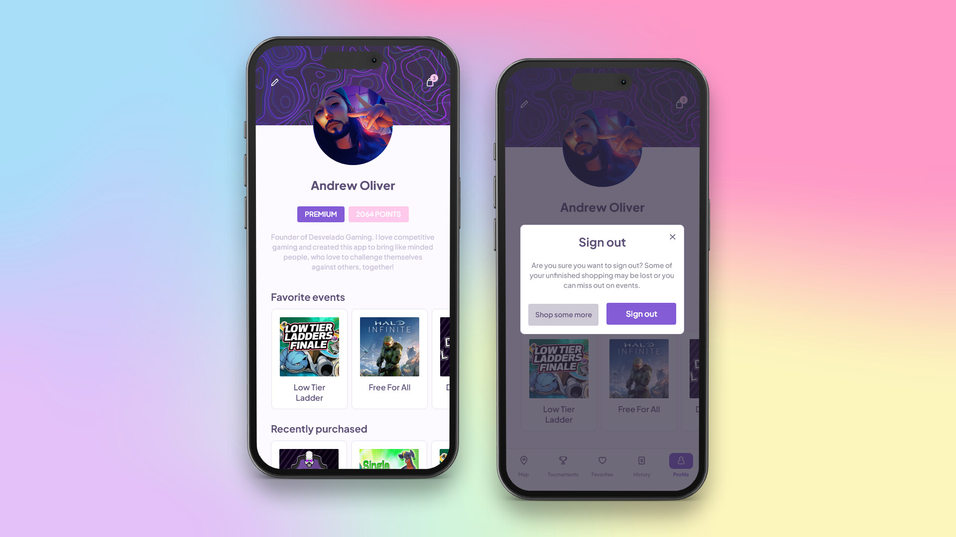 Andrew - Gaming Lounge iOS App