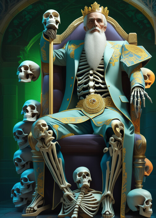 ArtStation - dead king with a golden crown