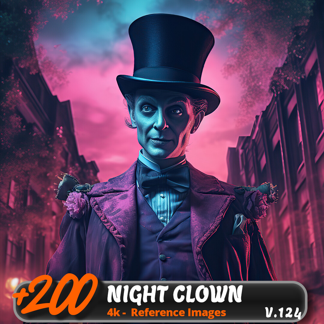 ArtStation - NIGHT CLOWN VOL. 124/ 4K/ Reference Image
