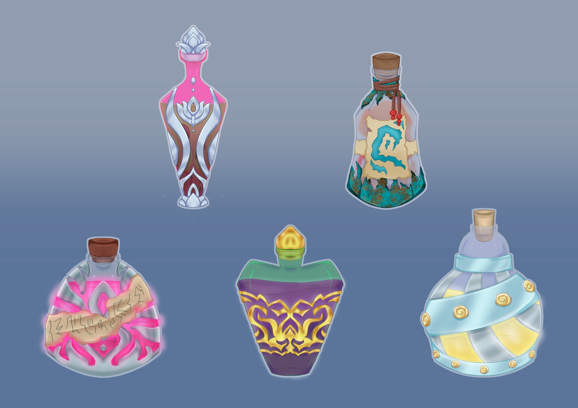 ArtStation - Fantasy potions